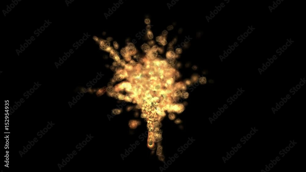 4k a group of missiles launched,Eruption of flame,explosion gold fire ...