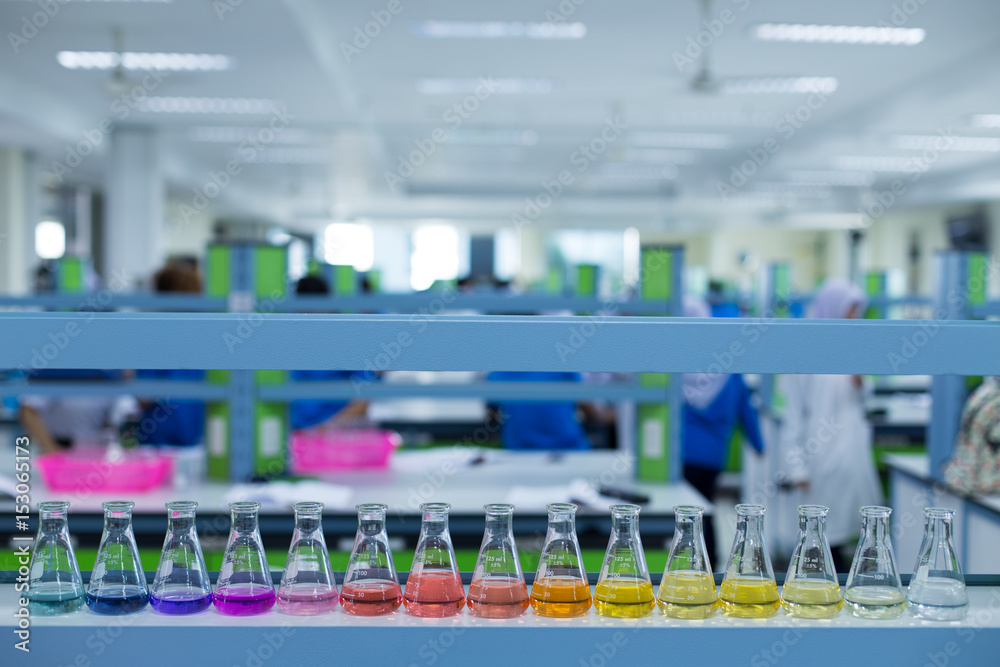 Titration technique in the laboratory. Stock Photo | Adobe Stock