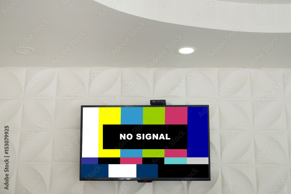 Square tiles with flowers shape texture background with no signal sign ...