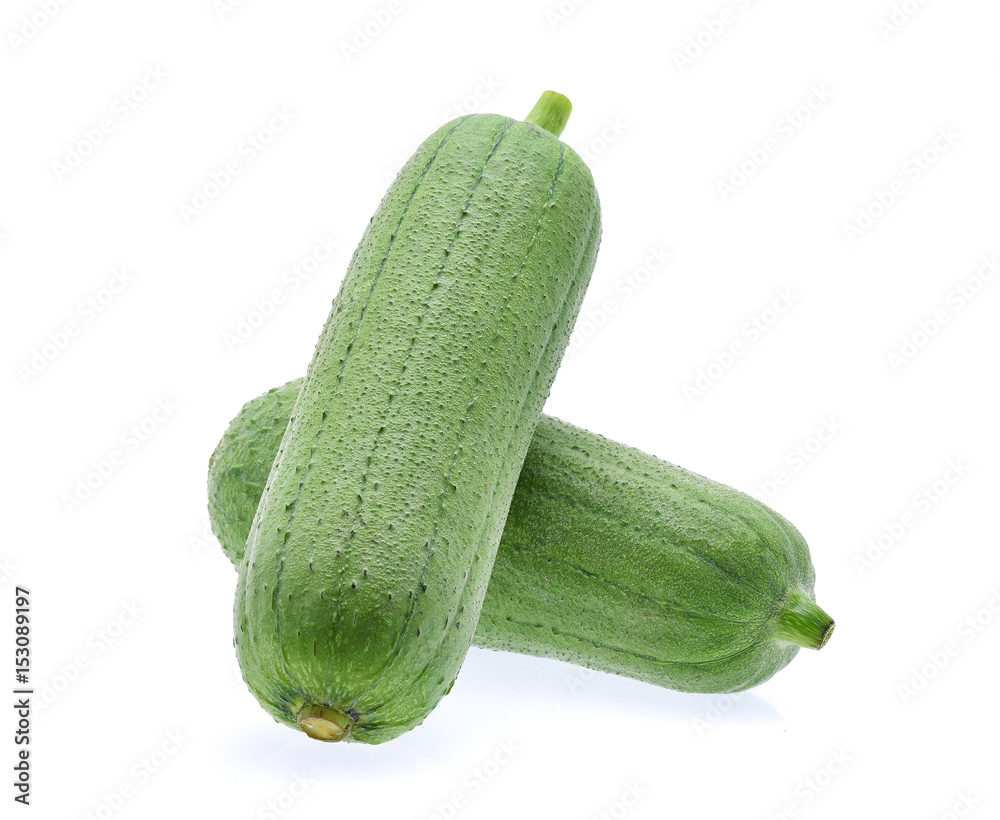 Sponge gourd isolated on white background Stock Photo | Adobe Stock