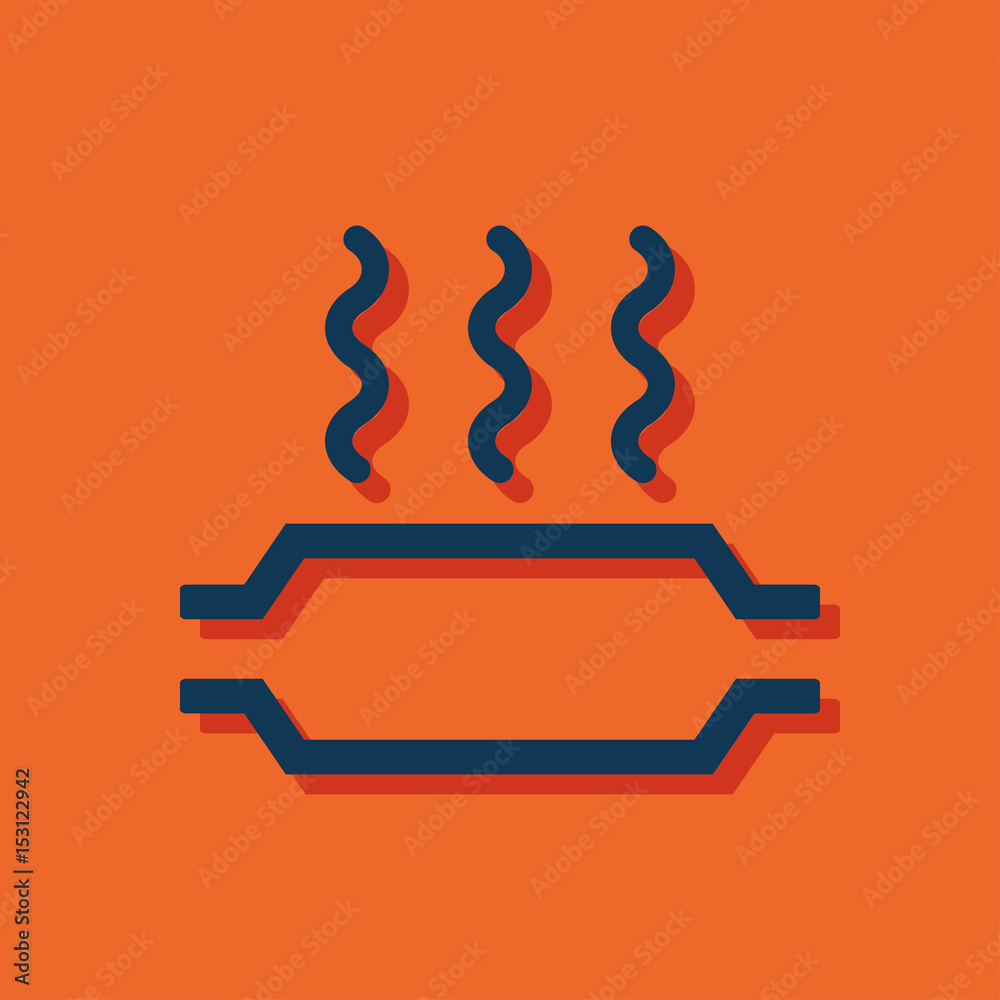 Catalytic converter overheat warning vector hmi dashboard flat icon ...