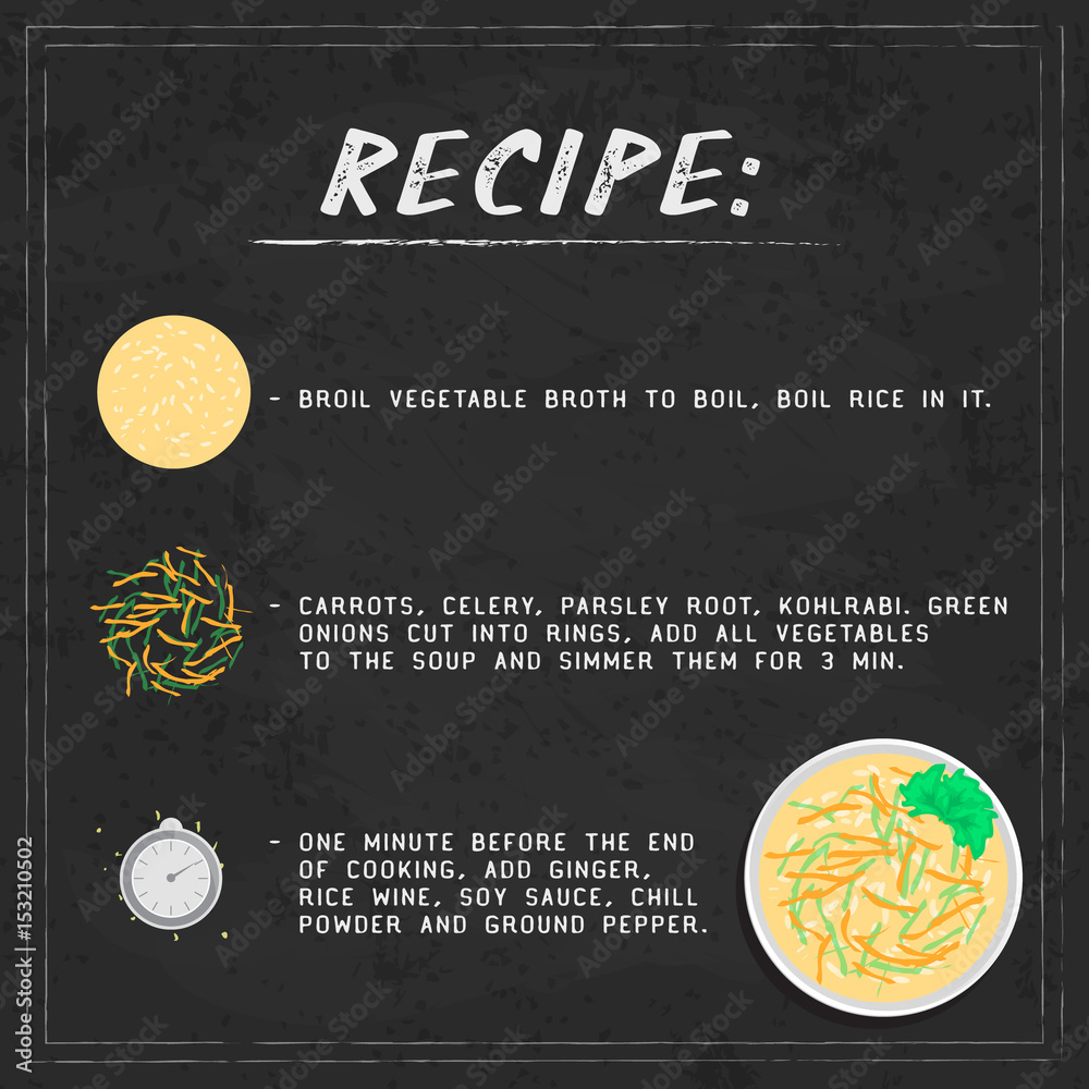 Cartoon vector illustration of rice soup Stock Vector | Adobe Stock