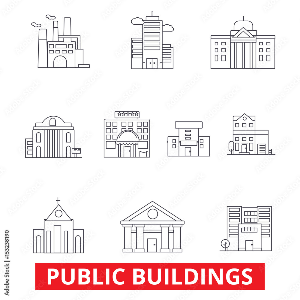 Public institutional buildings, commercial houses, government city ...