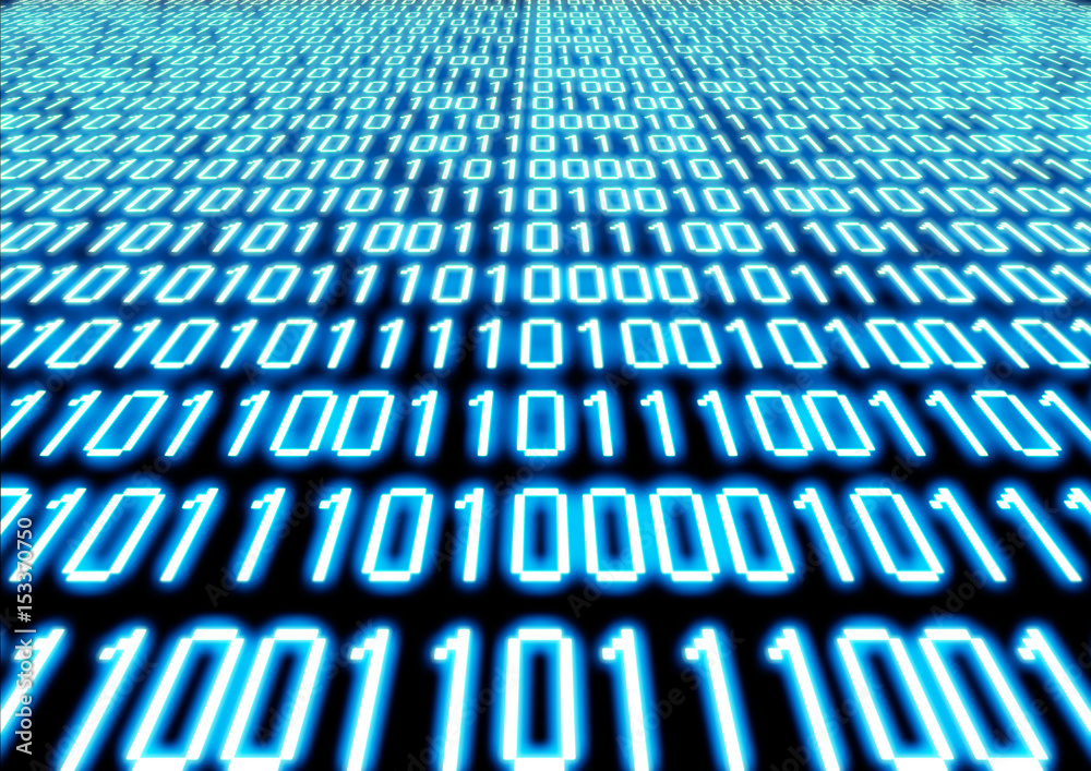 テクノロジー 二進数の背景 Stock Illustration | Adobe Stock