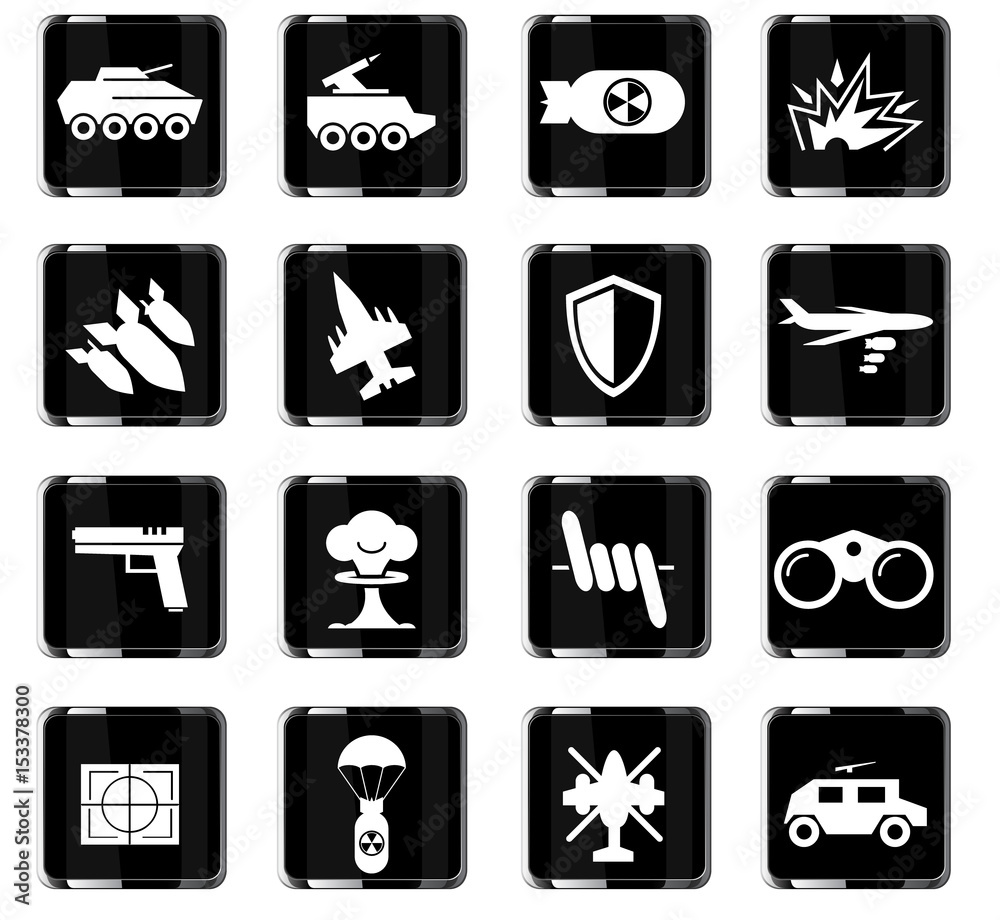 war symbols icon set Stock Vector | Adobe Stock
