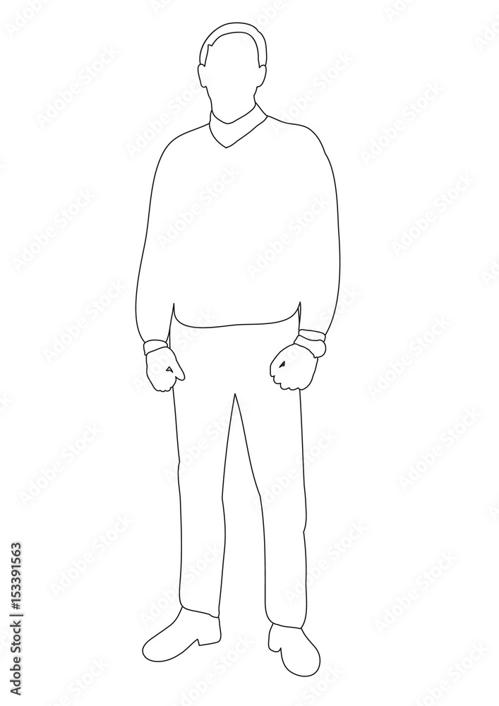 Standing Man Sketch Standing Man Sketch