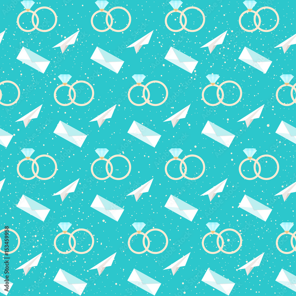 Wedding decor. Bridal seamless pattern background for wedding card ...