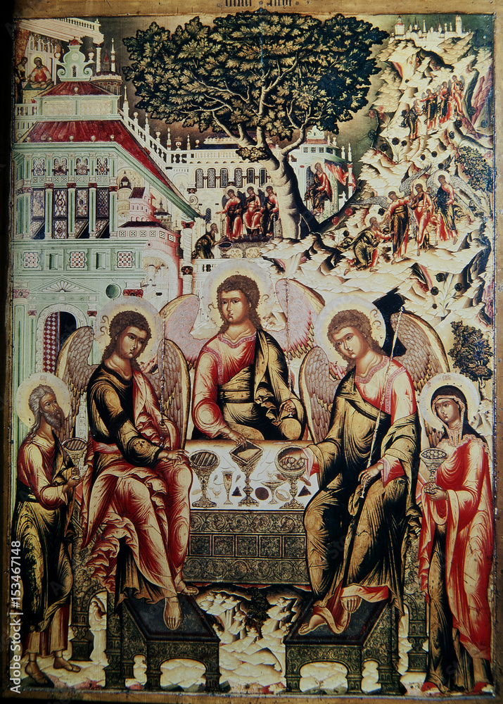 Icon Of The Most Holy Trinity Stock Photo | Adobe Stock
