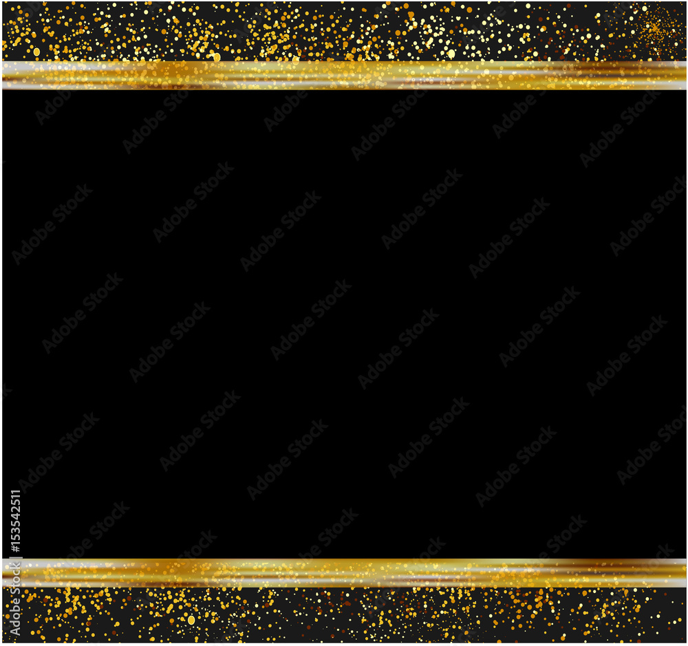 Abstract gold glitter background. Shiny sparkles for card Stock Vector ...