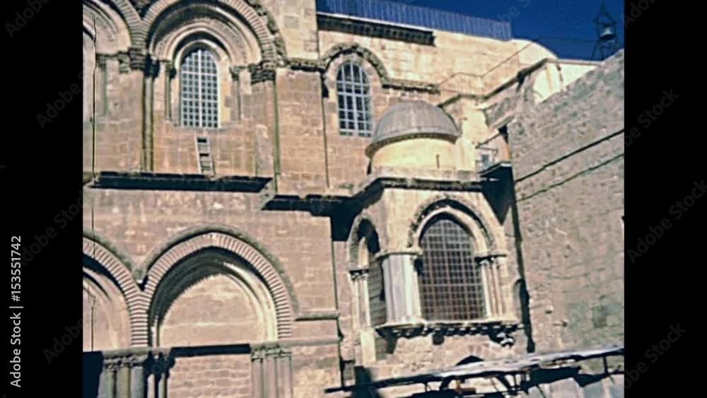 Church of the Holy Sepulchre in the Muristan area of the christian ...