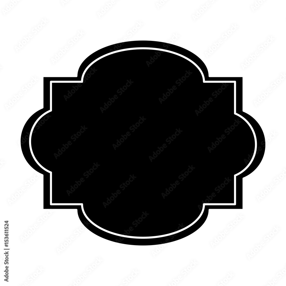 label sticker decoration stamp pictogram vector illustration Stock ...