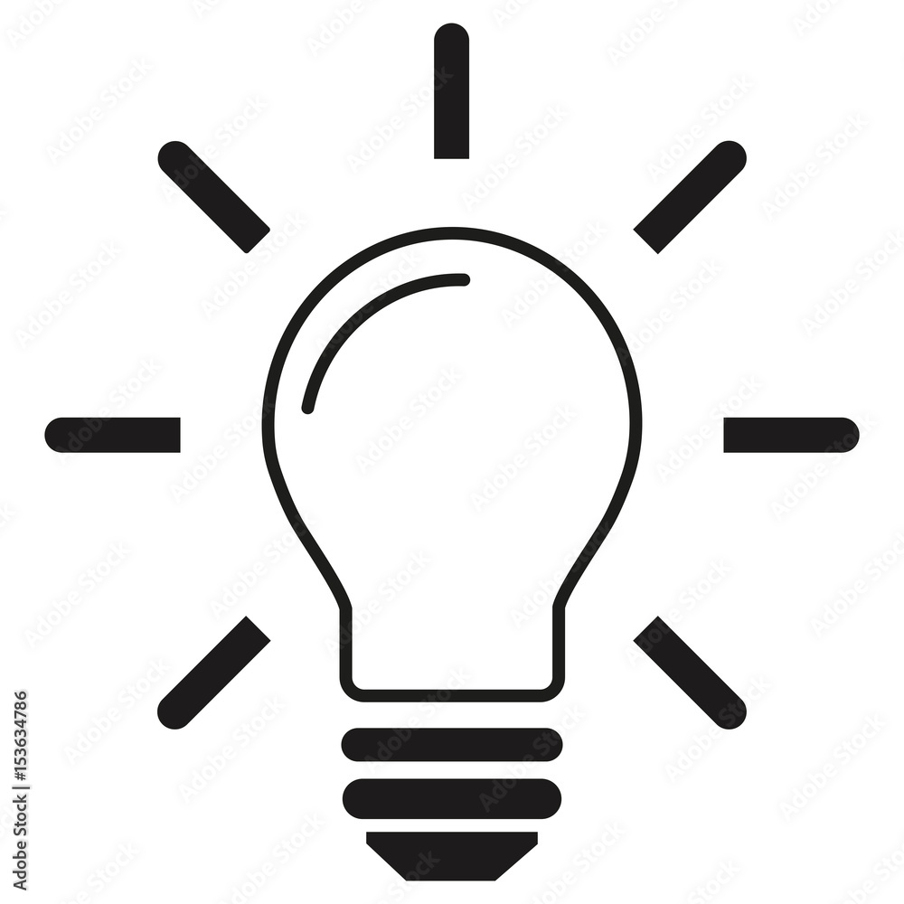 Pictogram - Bulb, Idea, Light bulb, Lamp, Electric bulb - Object, Icon ...