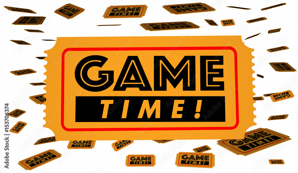 Game Time Raffle Tickets Play to Win Prize 3d Illustration Stock Photo ...