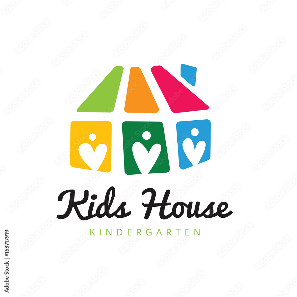kids logo, education logo, family logo, toy logo, media and children ...