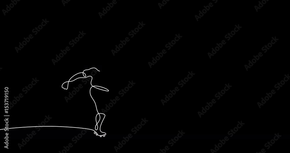 Soccer motion graphic design using movable single line to create the ...