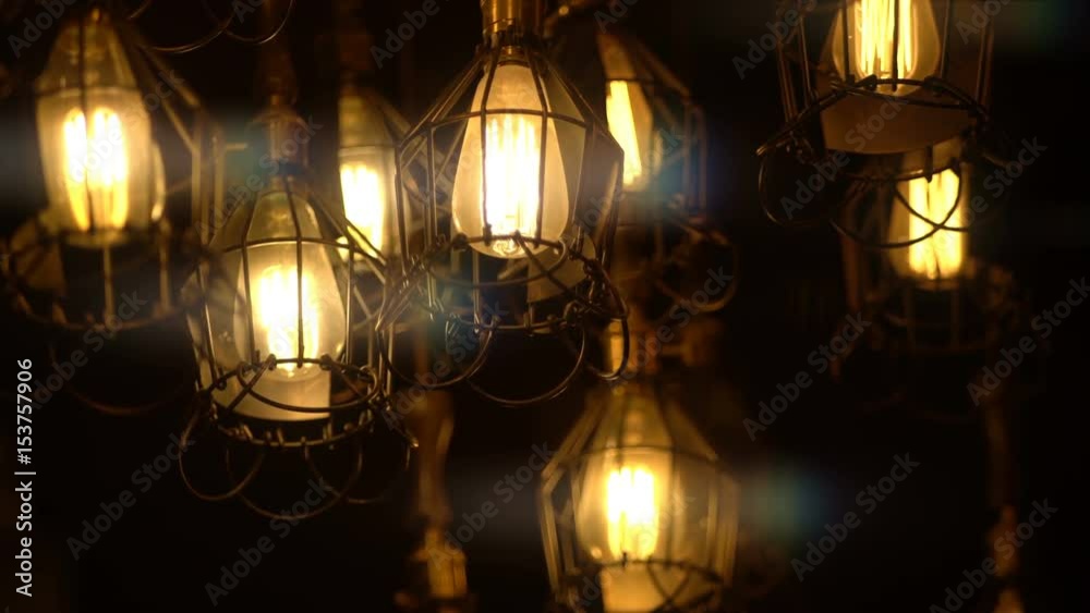 Retro Light Bulb Lighting Series Group of traditional classic ceiling ...