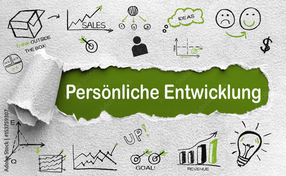 Persönlicher Entwicklung positiv entgegensehen Stock-Foto | Adobe Stock