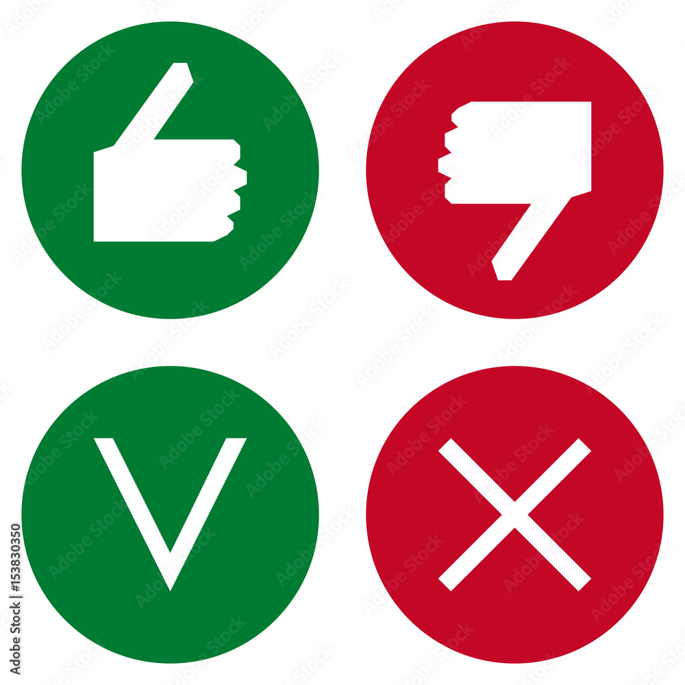 hand positive negative and check pixel buttons icon circle Stock Vector ...