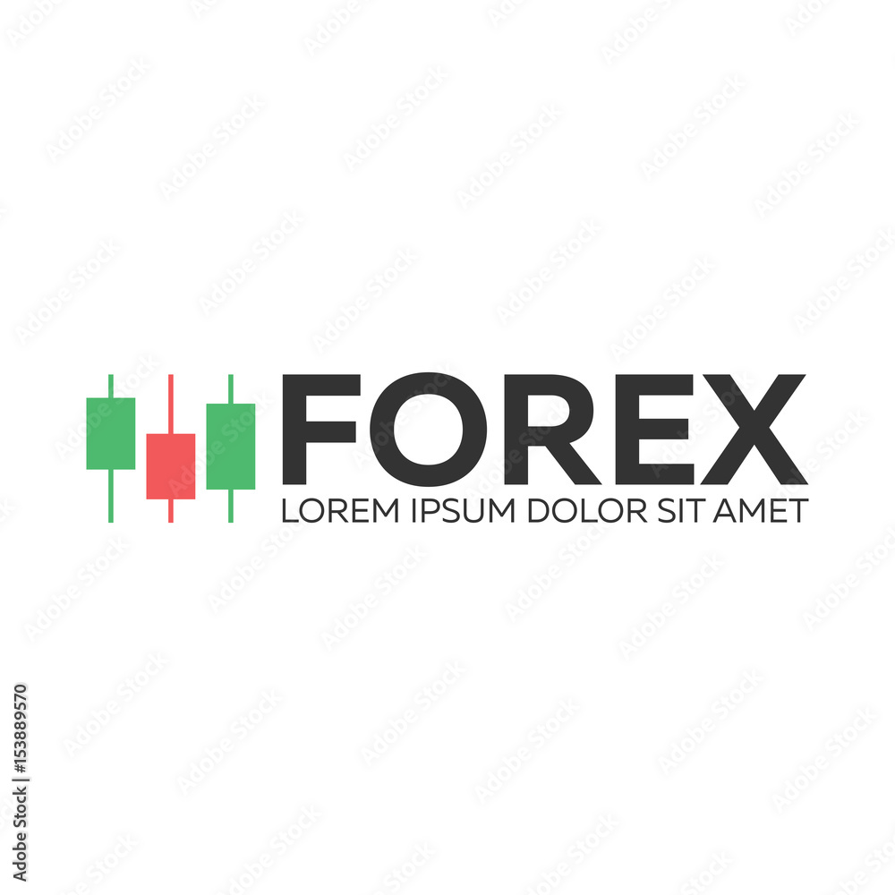 Logo Candlestick trading chart analyzing in forex stock market. Stock ...