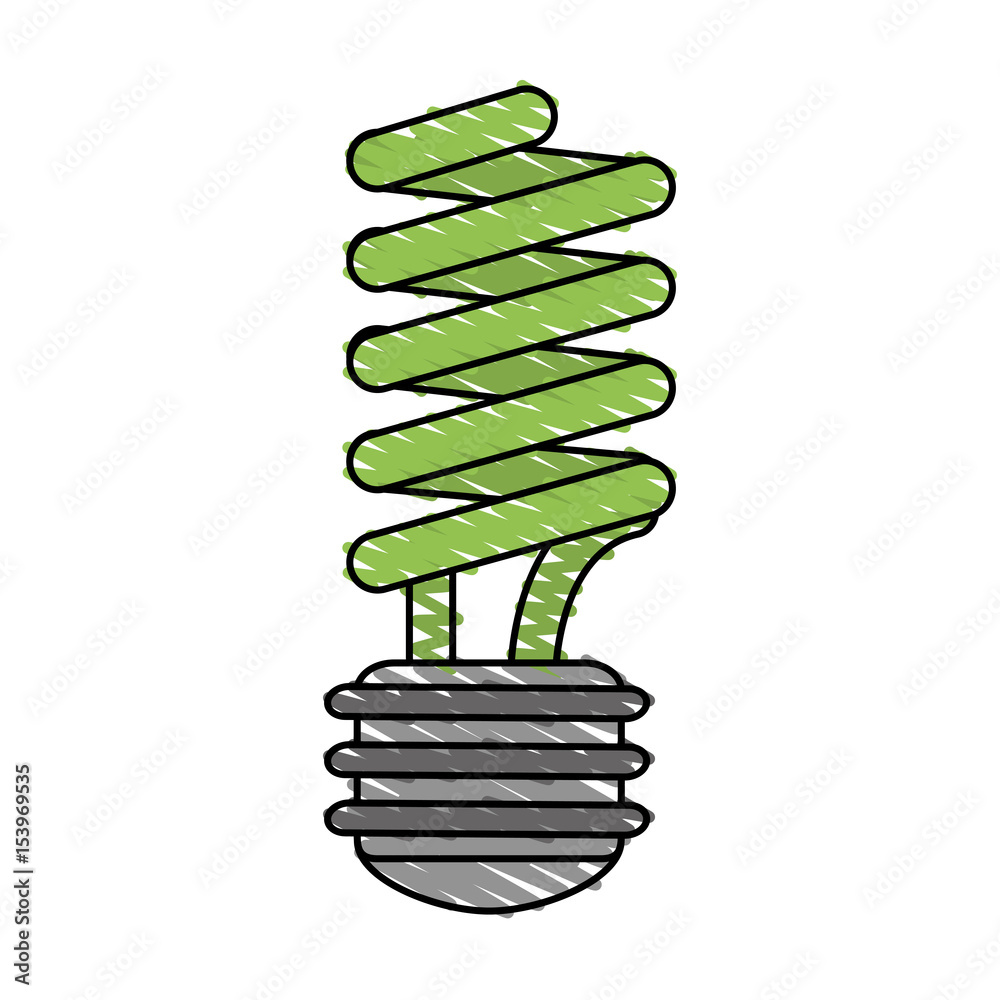 Cartoon Fluorescent Light Bulbs