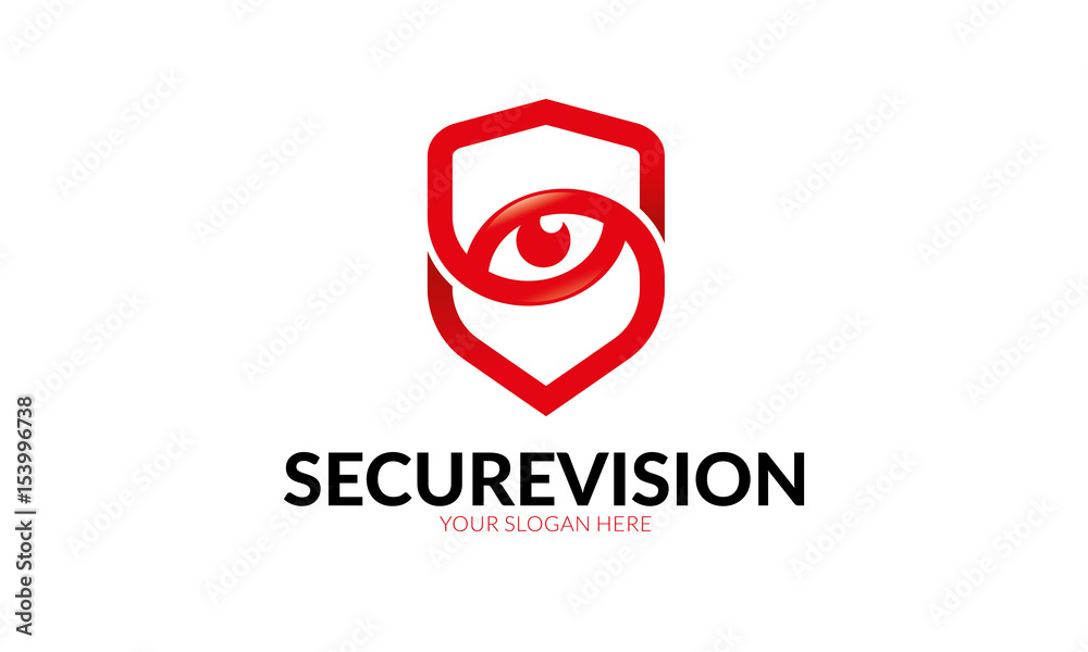 Secure Vision Logo Stock Vector | Adobe Stock