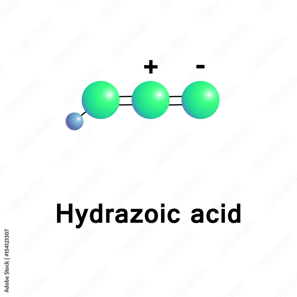 Hydrazoic acid, or hydrogen azide or azoimide, is a compound with the ...