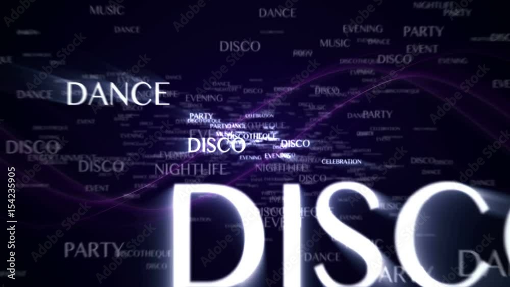 DANCE Text Animation and Keywords, Rendering, Background, with Final ...