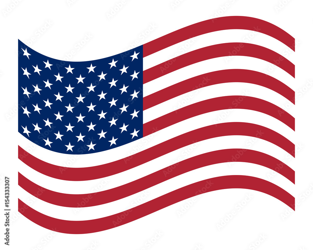 American Flag Official symbol of the state Stock Vector | Adobe Stock