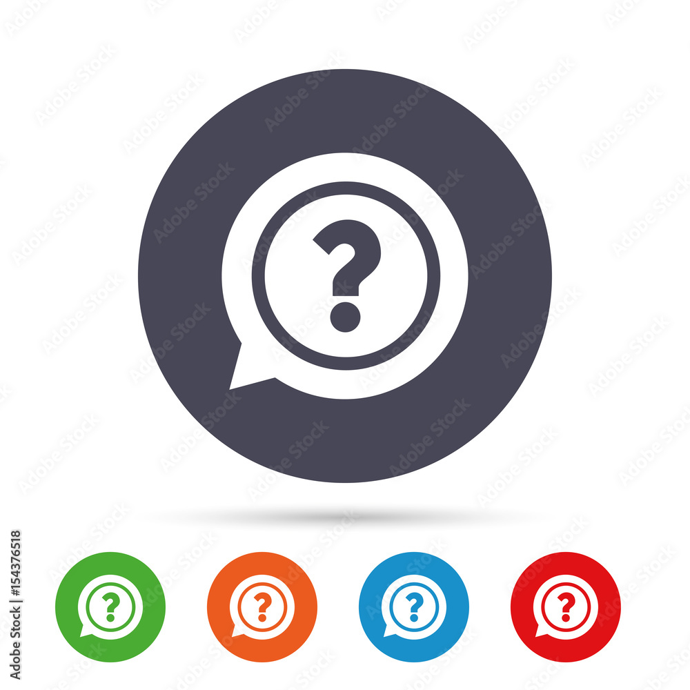 Question mark sign icon. Help symbol. Stock Vector | Adobe Stock