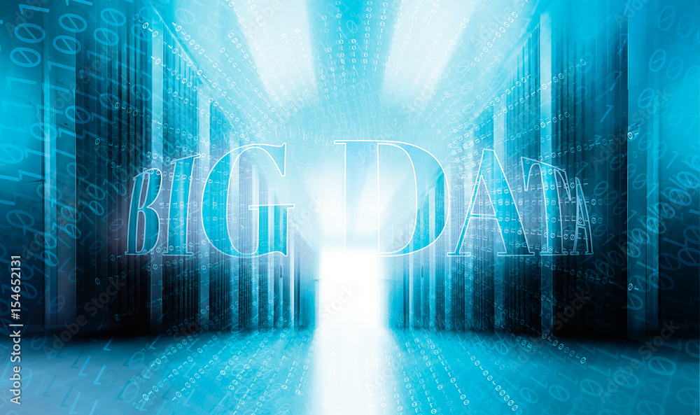 big data concept with binary code background servenay room modern data ...