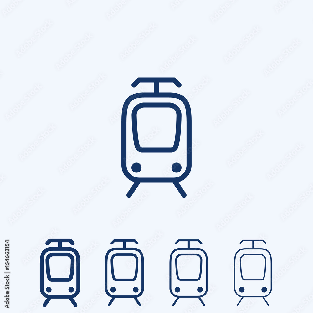 Train line icon Stock 벡터 | Adobe Stock