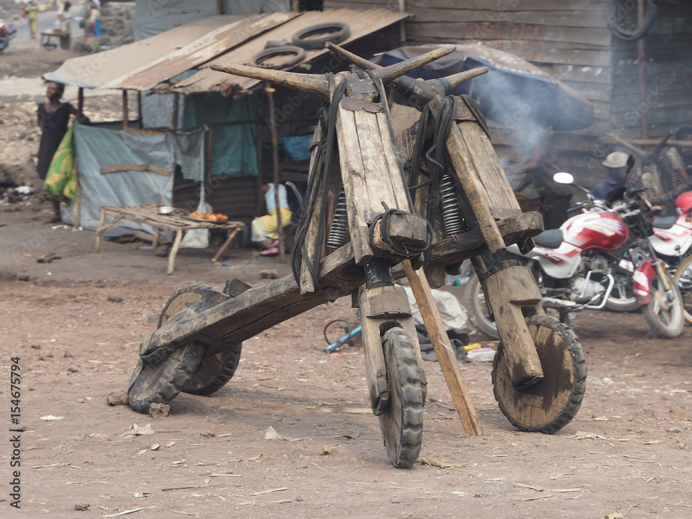 Chukudu Roller Kongo Stock-Foto | Adobe Stock