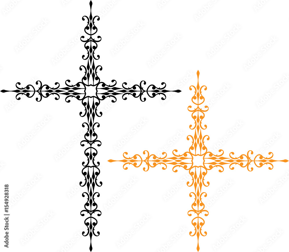 Christian Cross Design Stock Vector | Adobe Stock