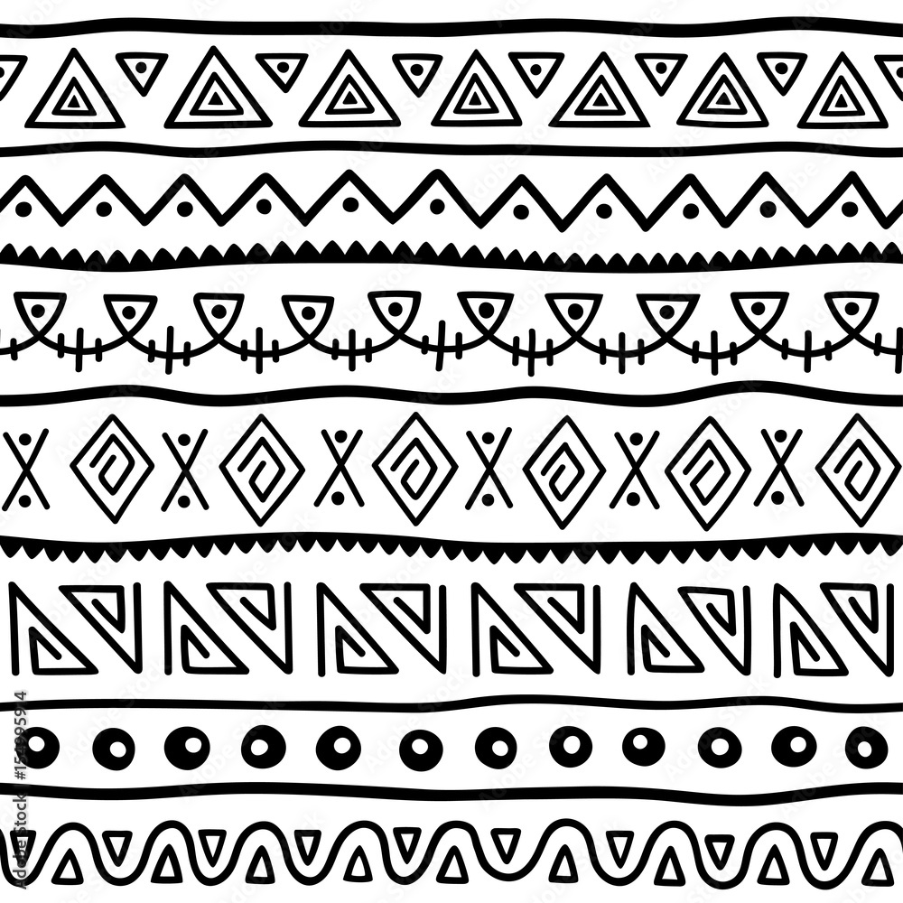 African Pattern Border