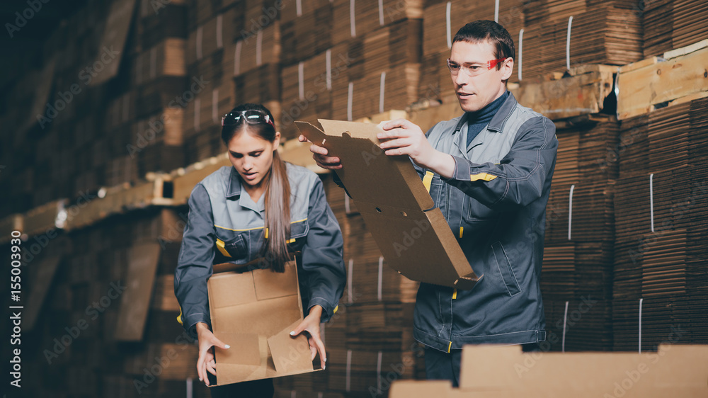 box making at a factory Stock Photo | Adobe Stock