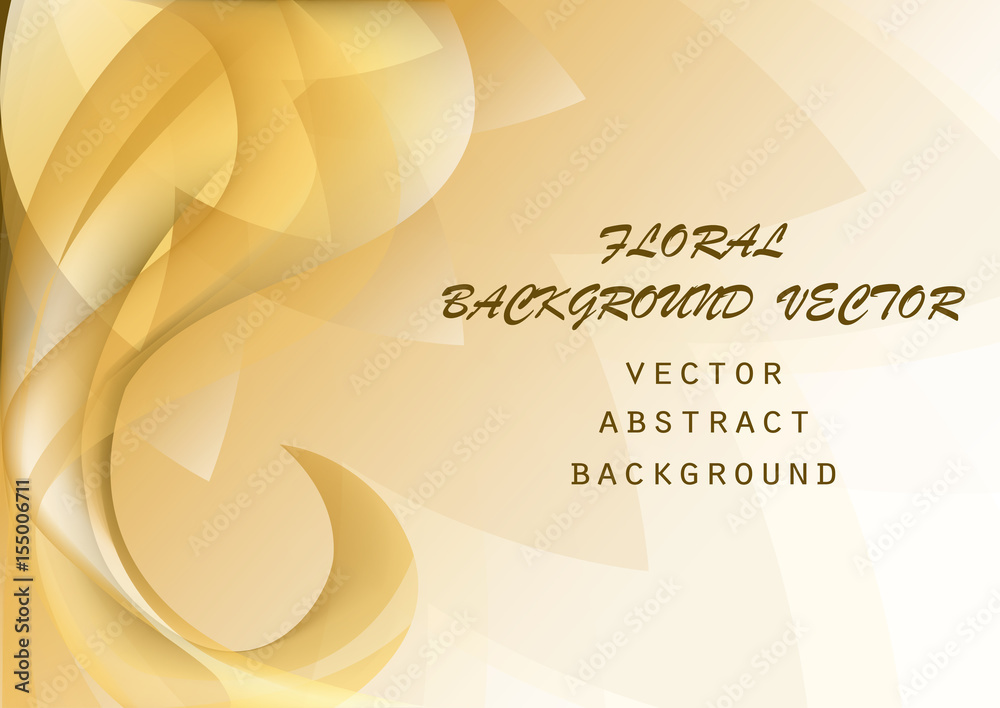 Abstract colorful elegant waves floral pattern print, copy space ...