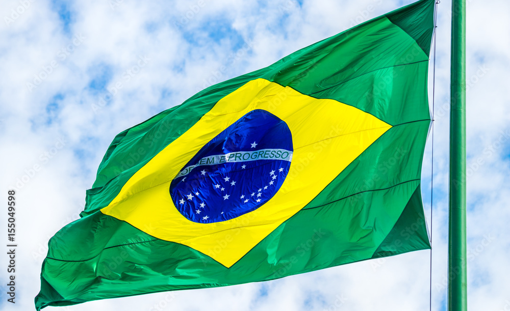 Bandeira do Brasil. Stock Photo | Adobe Stock