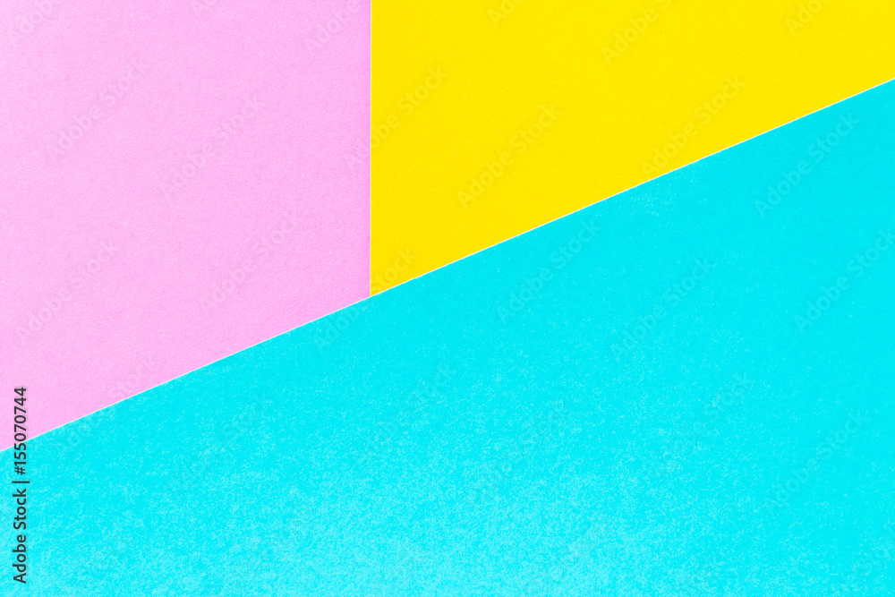 Abstract three tone color background with paper texture, modern ...