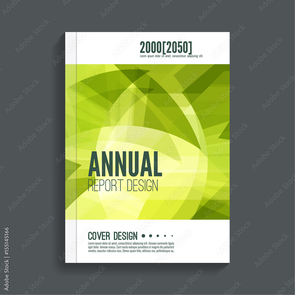 Green Cover for journal, magazine. Leaflet Flyer template A4 size ...