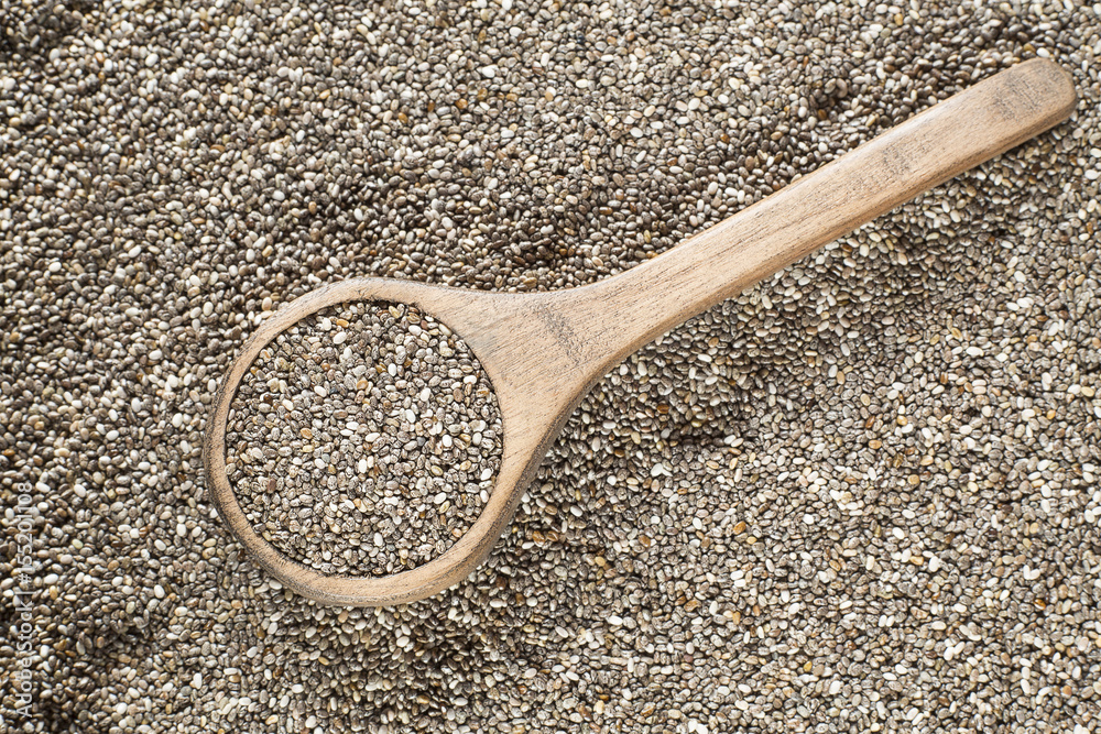 Chia seeds - Salvia hispanica Stock Photo | Adobe Stock