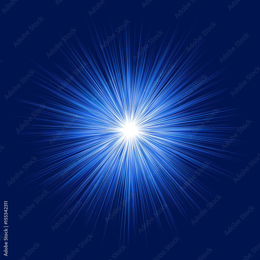 Blue abstract explosion graphic design background Stock Vector | Adobe ...
