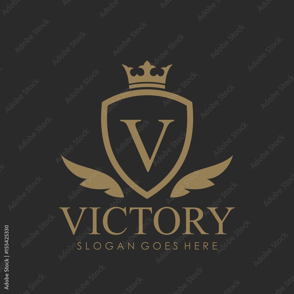 Royal brand logo design vector Stock Vector | Adobe Stock