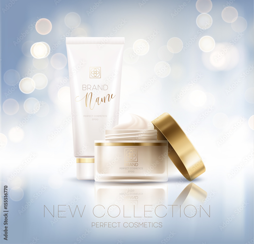 Design cosmetics product advertising. Vector illustration Stock Vector ...