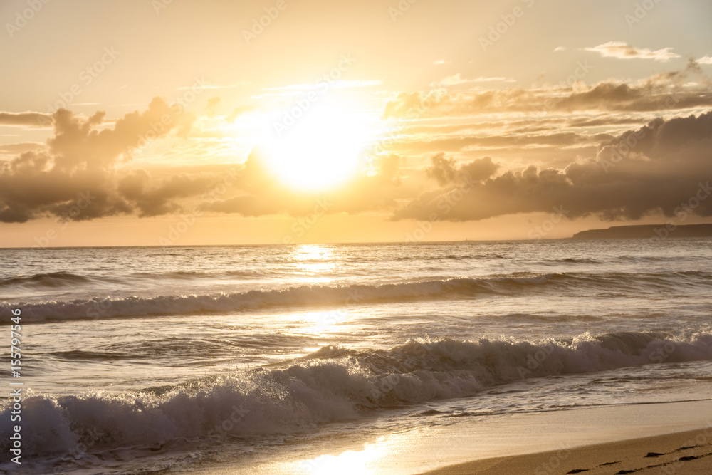 Ocean View - Beach Sunset Stock Photo | Adobe Stock