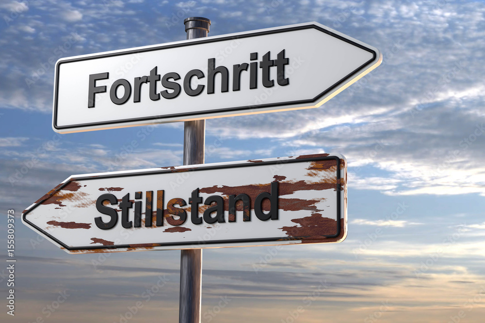 Fortschritt - Stillstand Stock-Illustration | Adobe Stock