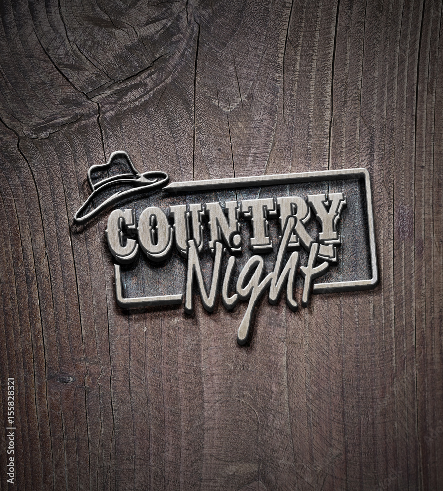 Country Night Stock-Illustration | Adobe Stock