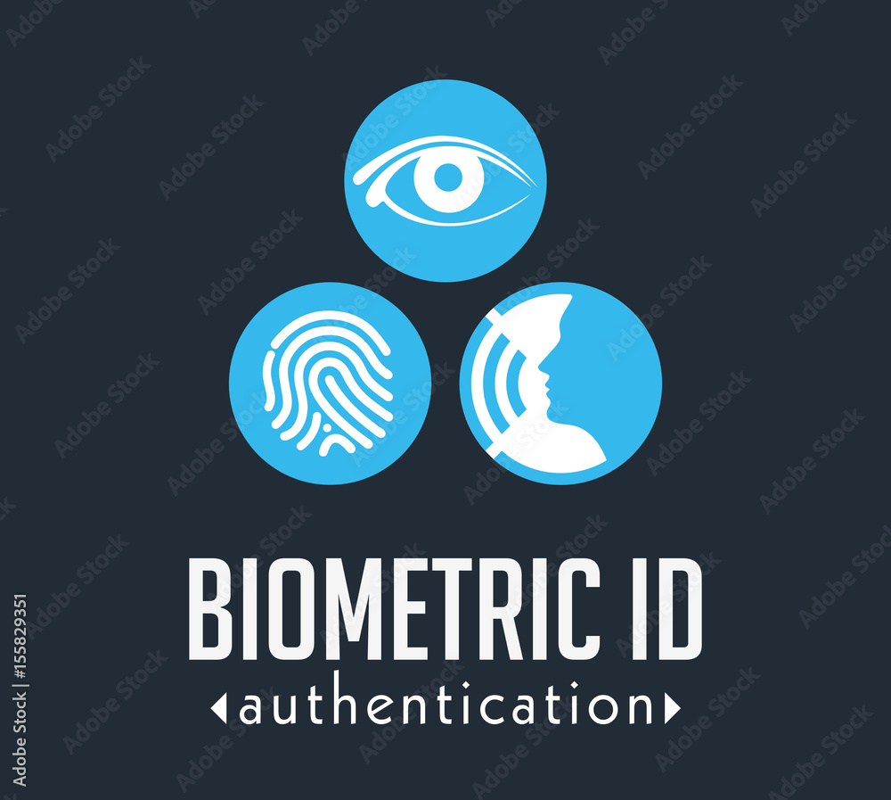 Vetor de Logo - Biometric ID authentication do Stock | Adobe Stock