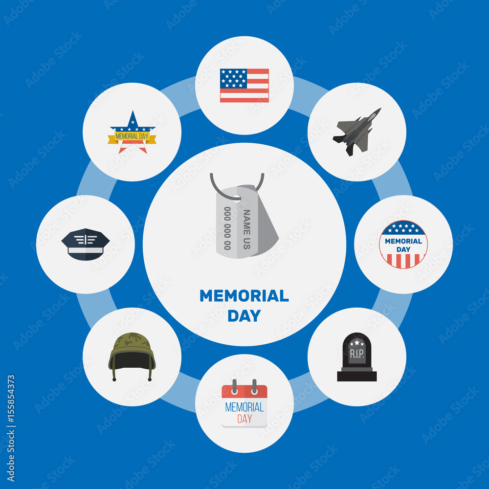 Flat History, Soldier Helmet, Identity And Other Vector Elements. Set ...
