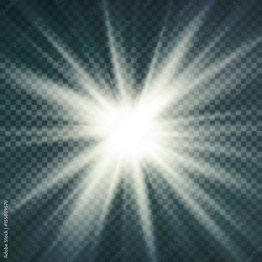 Abstract Image Of Lighting Flare. Glow Light Effect. Isolated On ...