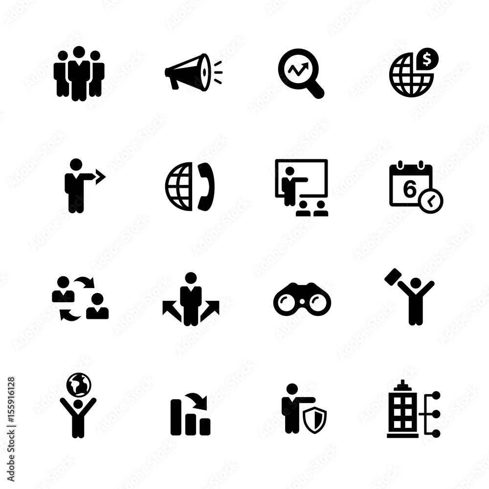 Business Opportunities Icons // Black Series - Vector icons for your ...